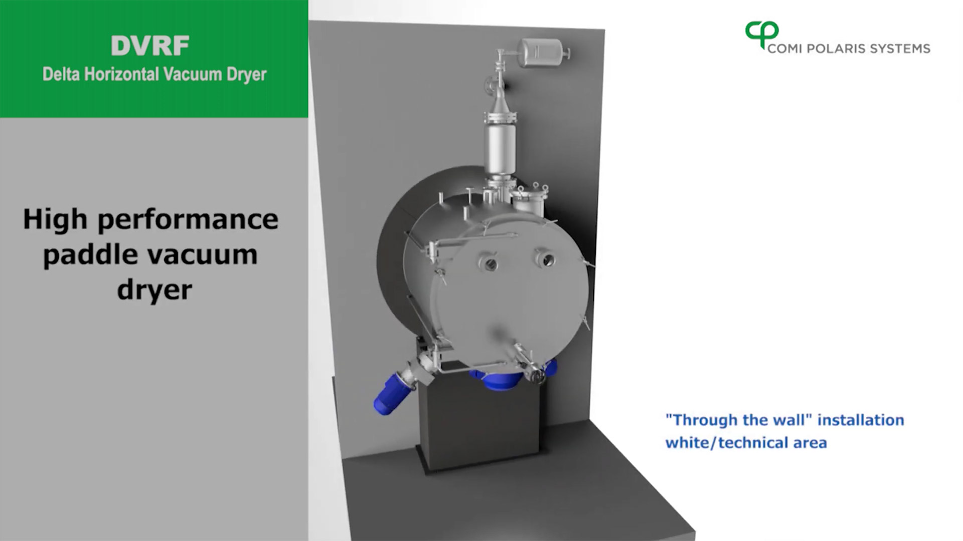 Horizontal Paddle Dryer Is the highest volume agitated batch vacuum dryer